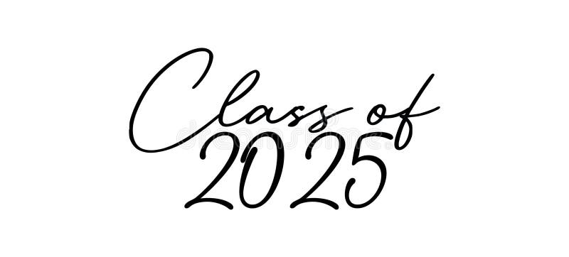 Graduation Class of 2025 Greeting Card Vector Design Congratulations ...