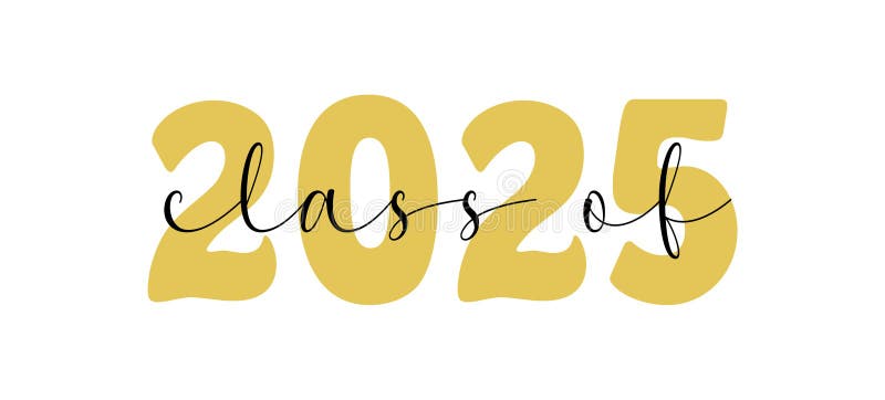 Graduation Class of 2025 Greeting Card Vector Design Congratulations ...