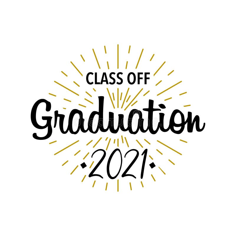 Graduation 2021 Logo stock vector. Illustration of milestone - 216586392