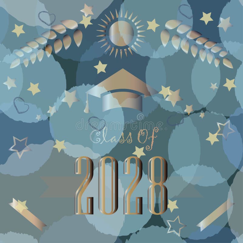 Graduation Class of Year 2018 Stock Illustration - Illustration of ...