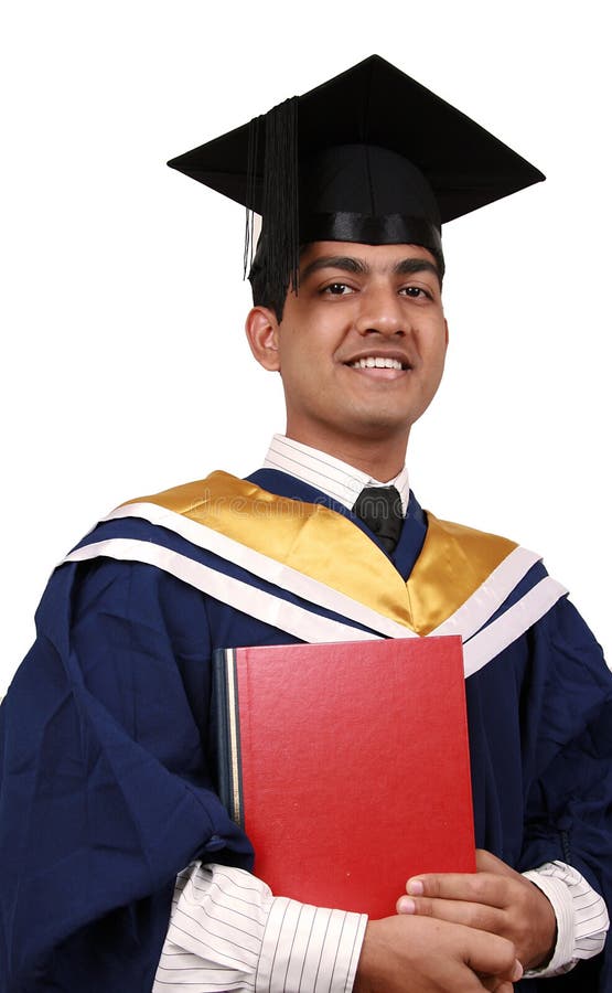 Indian Guy In A Graduation Gown. Stock Image - Image of australia ...