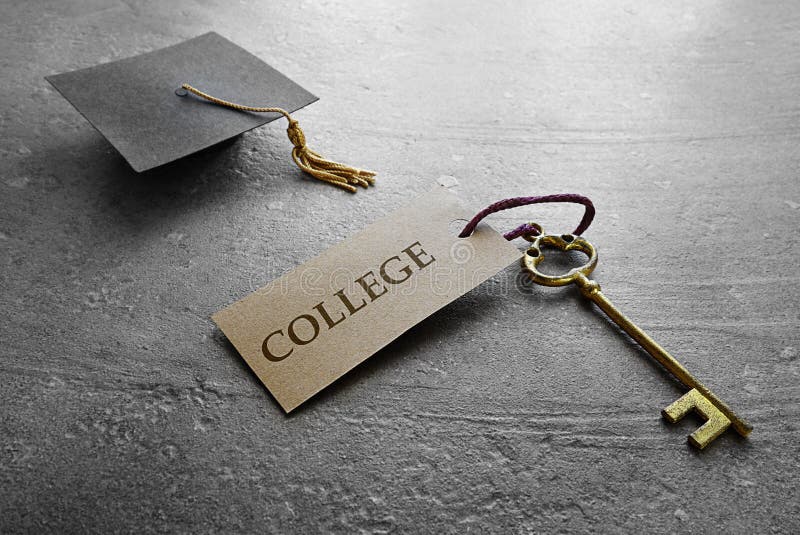 Graduation key to success stock photo. Image of board - 65686510