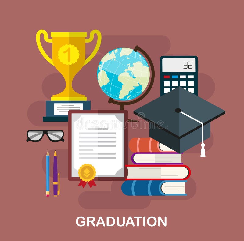 Graduation concept stock vector. Illustration of graduation - 76175102