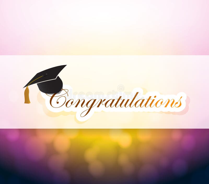 Congratulations Sign Card Illustration Design Stock Illustration ...