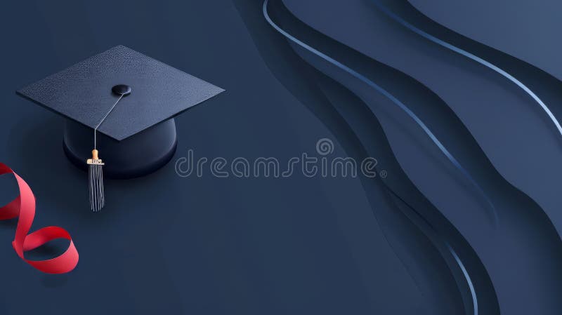 Graduation Copy Space with a Sleek and Sophisticated Design Stock Photo ...