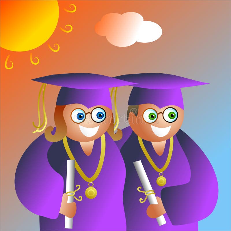Graduation Robe Clipart Stock Illustrations – 117 Graduation Robe ...
