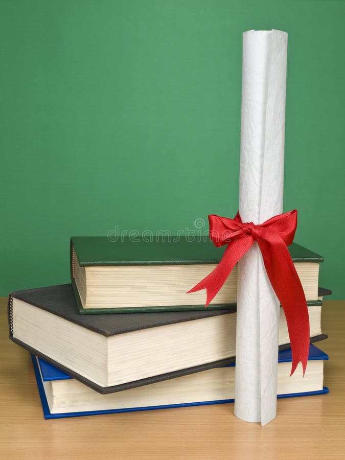Graduation still life stock image. Image of students, book - 4842809