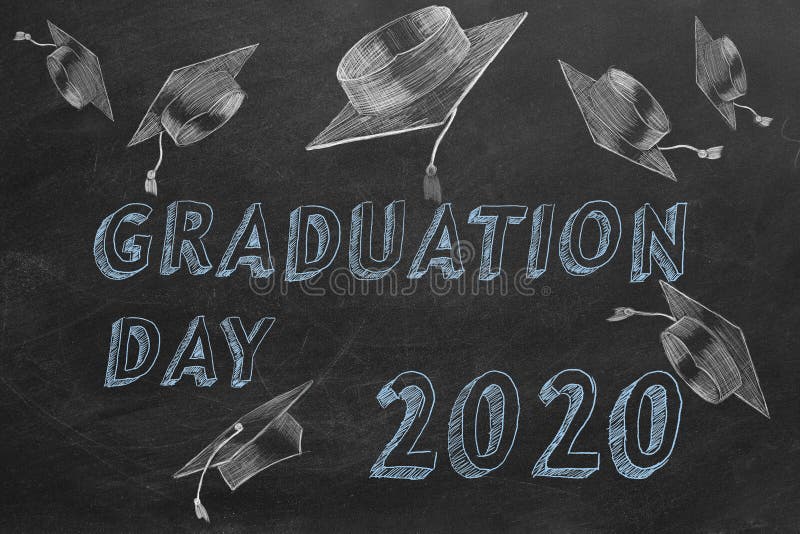Graduation party 2020 stock illustration. Illustration of hand - 175940138