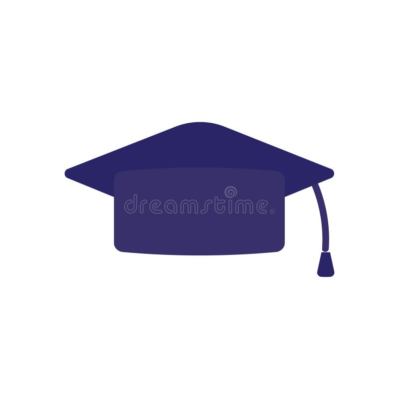 Graduation Day. Student Hat. Flat Style Vector Illustration Stock Vector - Illustration of ...