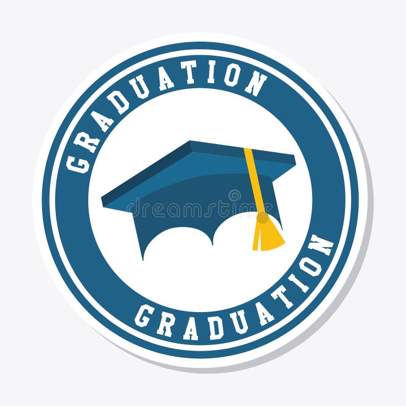 Graduation design stock vector. Illustration of icon - 45999052