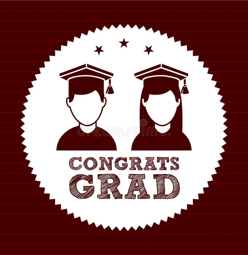 Graduation Design with Blue Balloons Stock Vector - Illustration of ...