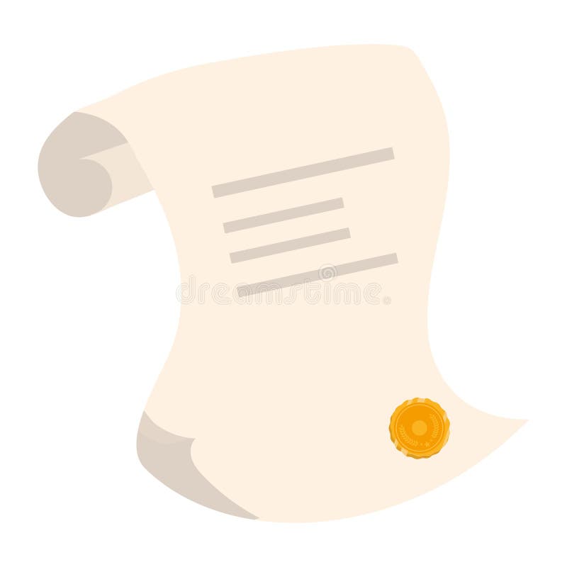 Graduation diploma paper stock vector. Illustration of honor - 294438259