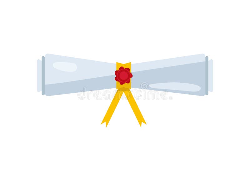 Graduation Diploma Roll Academy Stock Vector - Illustration of college ...