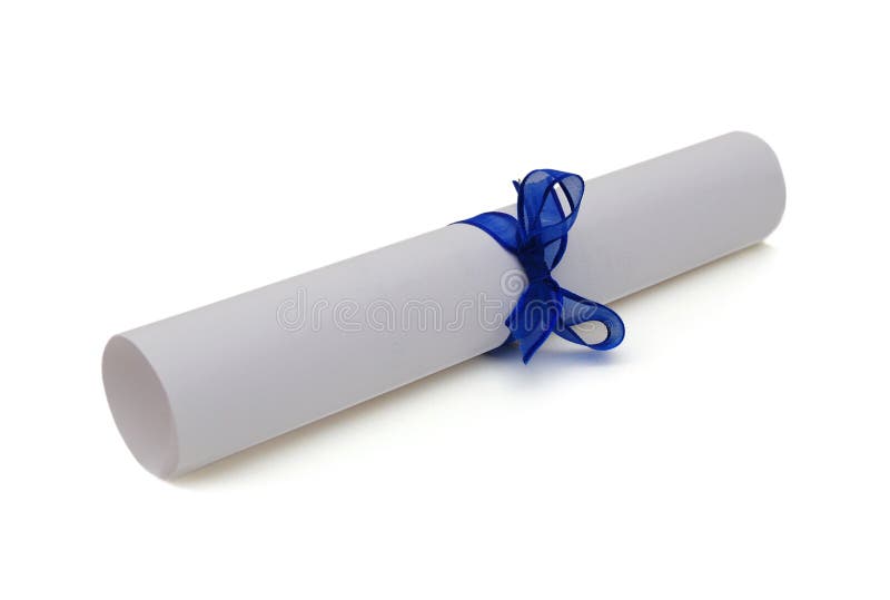 Navy Blue Graduation Rolled Diploma Diploma Of Graduation: