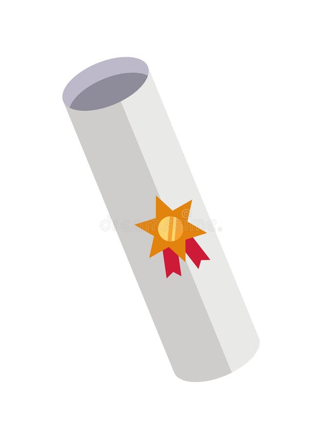 Graduation Diploma and Stamp Stock Vector - Illustration of luxurious ...