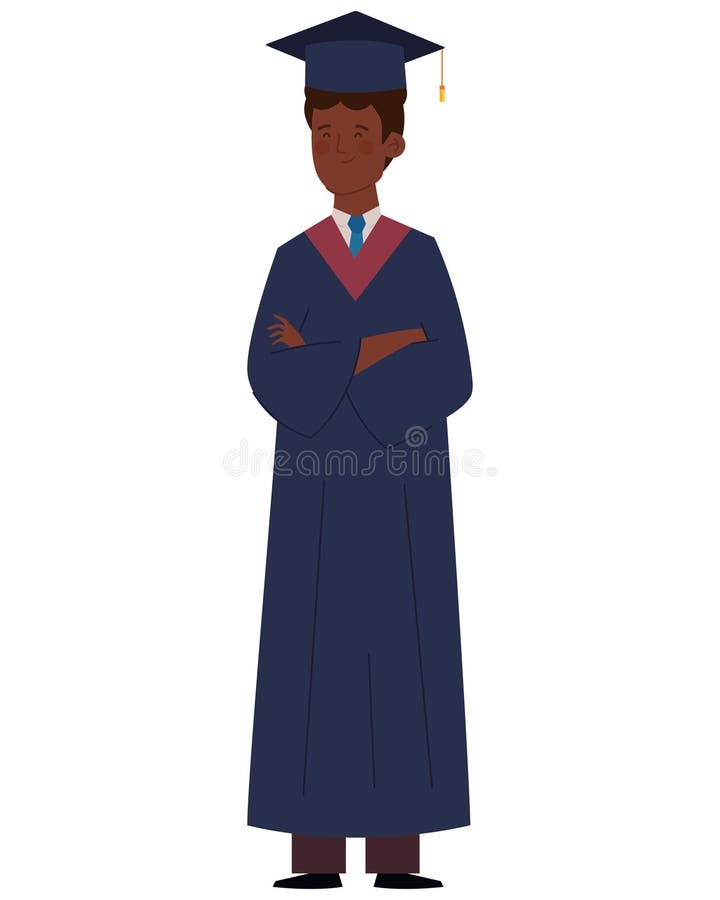 Graduation Event Graduate Boy Stock Vector - Illustration of ceremony ...