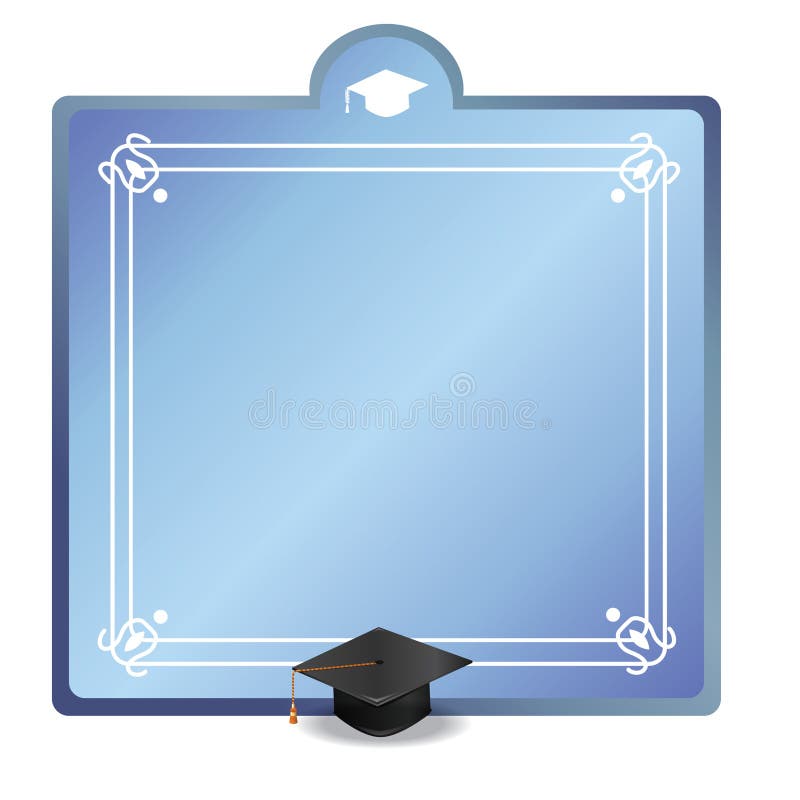 Graduation Frame. Vector Illustration Decorative Background Design ...