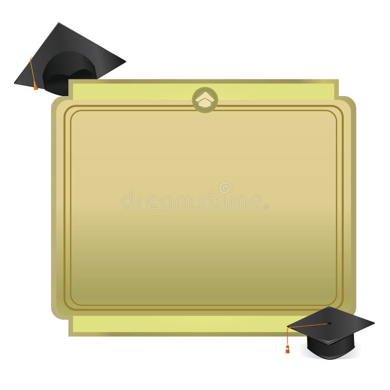 Graduation Frame. Vector Illustration Decorative Background Design ...