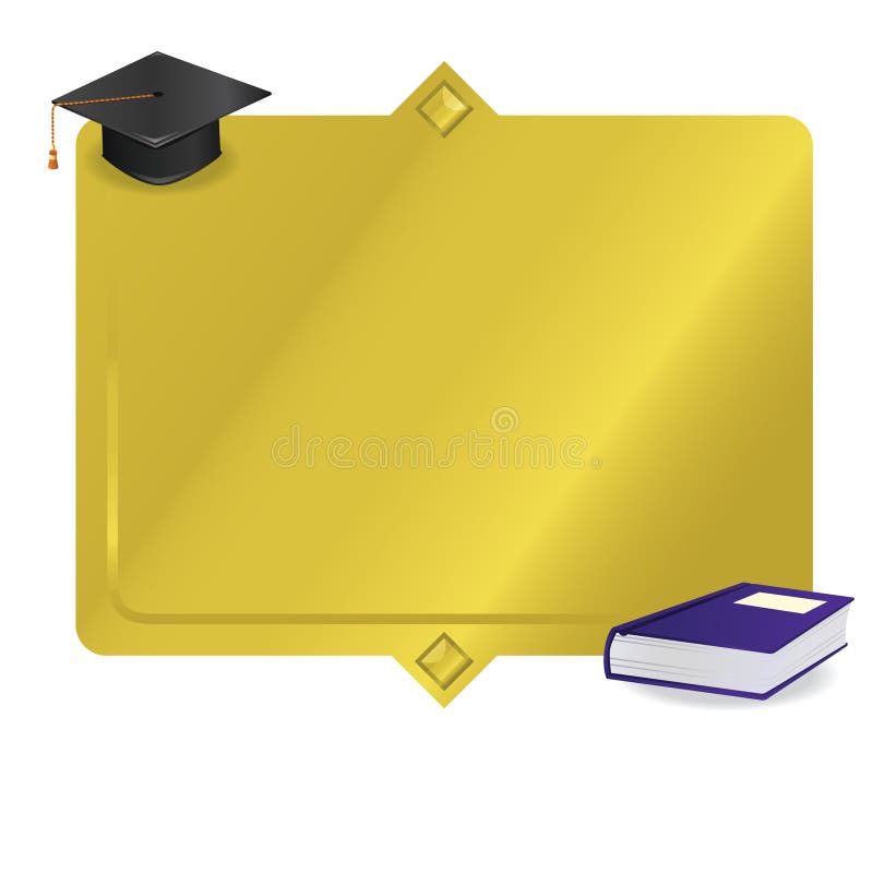 Graduation Frame. Vector Illustration Decorative Design Stock Vector ...