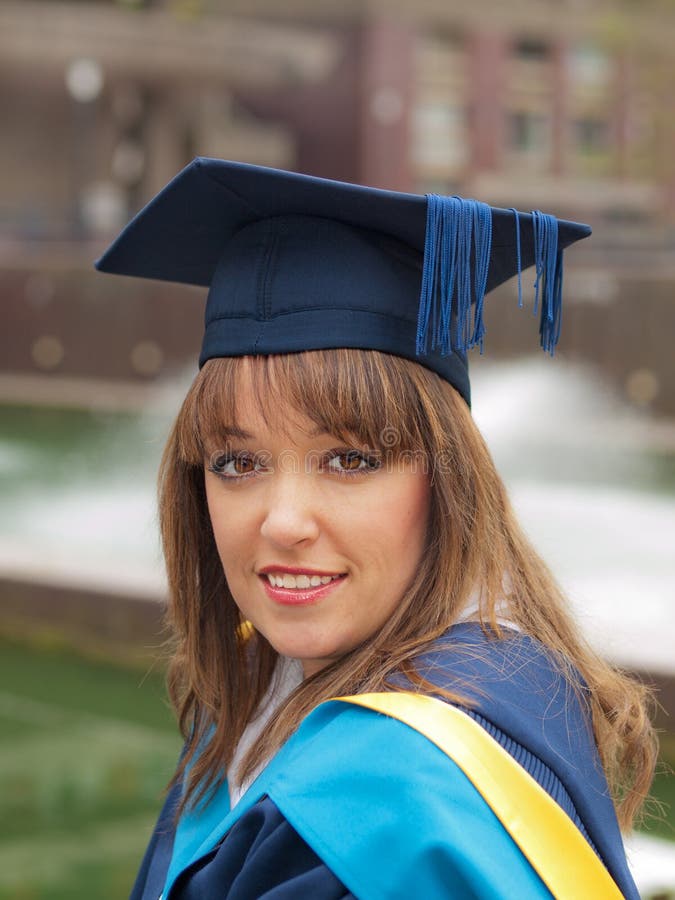 Graduation girl stock photo. Image of cheerful, achievement - 24434998