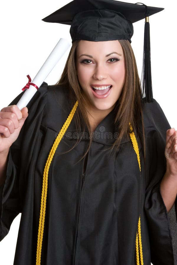 Graduating Teen Girl stock photo. Image of white, young - 4972180