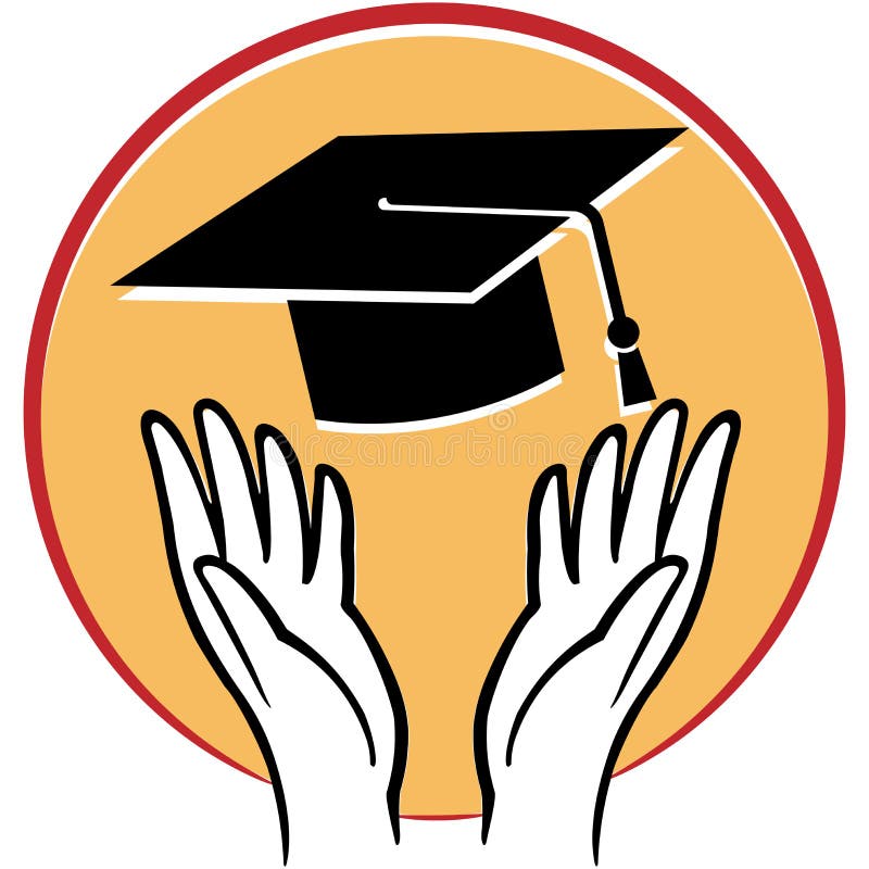 Graduation stock vector. Illustration of graduate, black - 39624264