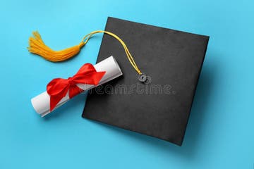 Graduation Cap Light Blue Tassel Stock Photos - Free & Royalty-Free ...