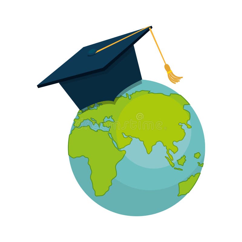 Graduation Hat Element Icon Stock Illustration - Illustration of ...