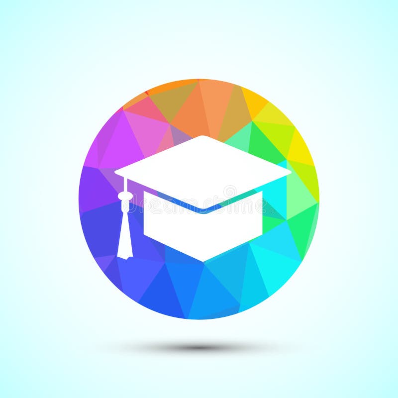 Graduation Hat Icon Design, Academic Cap Icon for Apps and Websites ...