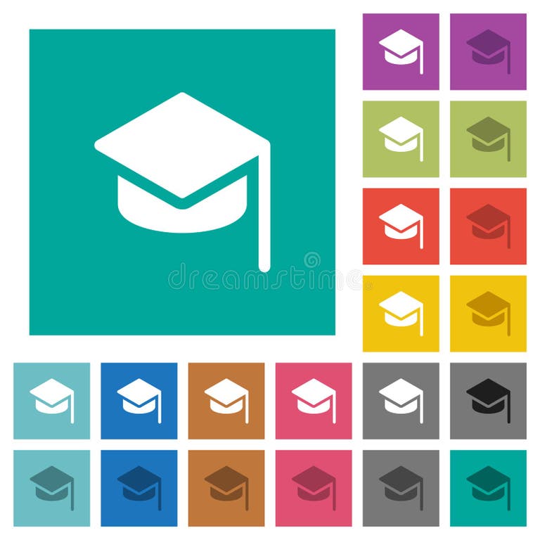 Flat Graduation Icons Stock Illustrations – 11,095 Flat Graduation ...
