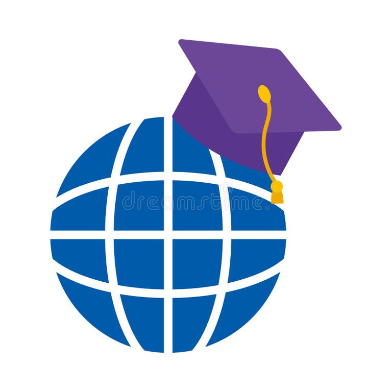 Graduation Hat in Sphere Browser Stock Vector - Illustration of grad ...