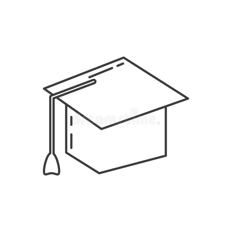 Graduation Hat Study Element Icon Stock Illustration - Illustration of ...