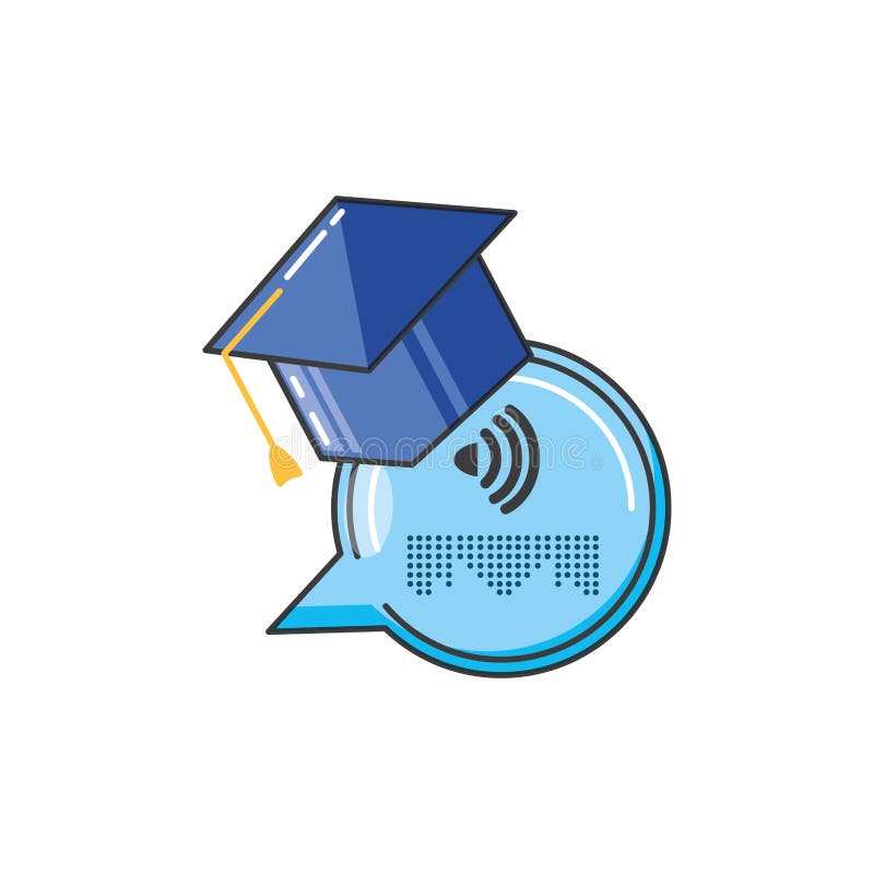 Graduation Hat Study Element Icon Stock Illustration - Illustration of ...