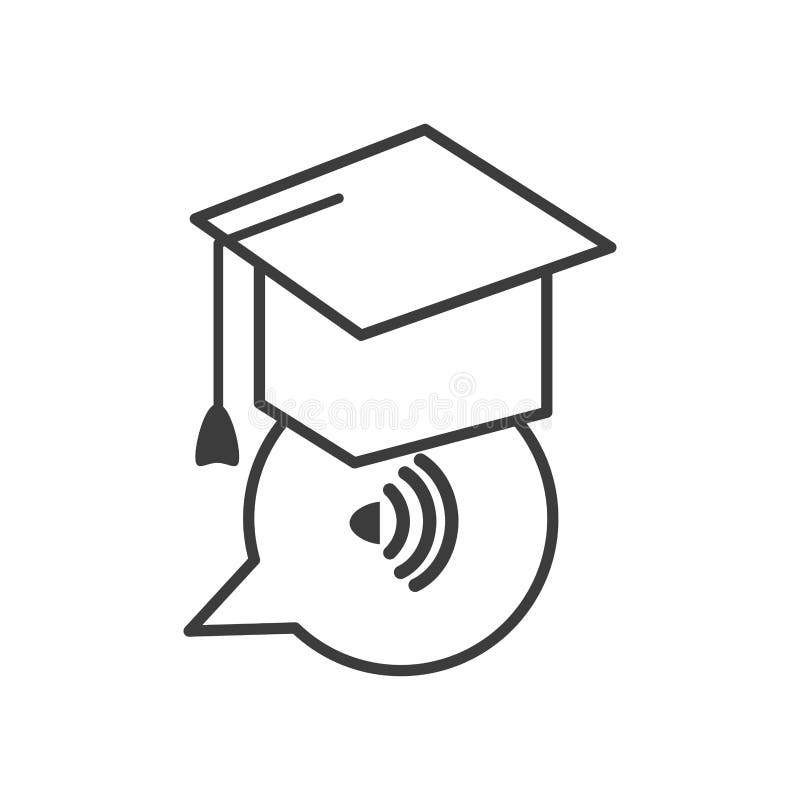 Graduation Hat Study Element Icon Stock Illustration - Illustration of ...