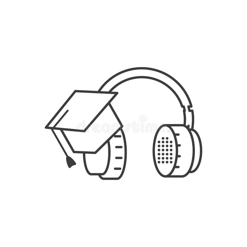 Graduation Hat Study Element Icon Stock Illustration - Illustration of ...