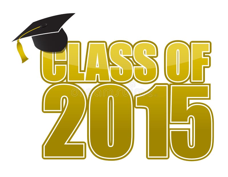 Graduation 2015 stock illustration. Illustration of black - 52981170