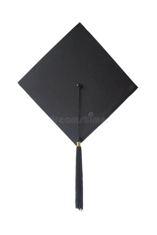 Graduation Hat on White Background Stock Image - Image of expertise ...
