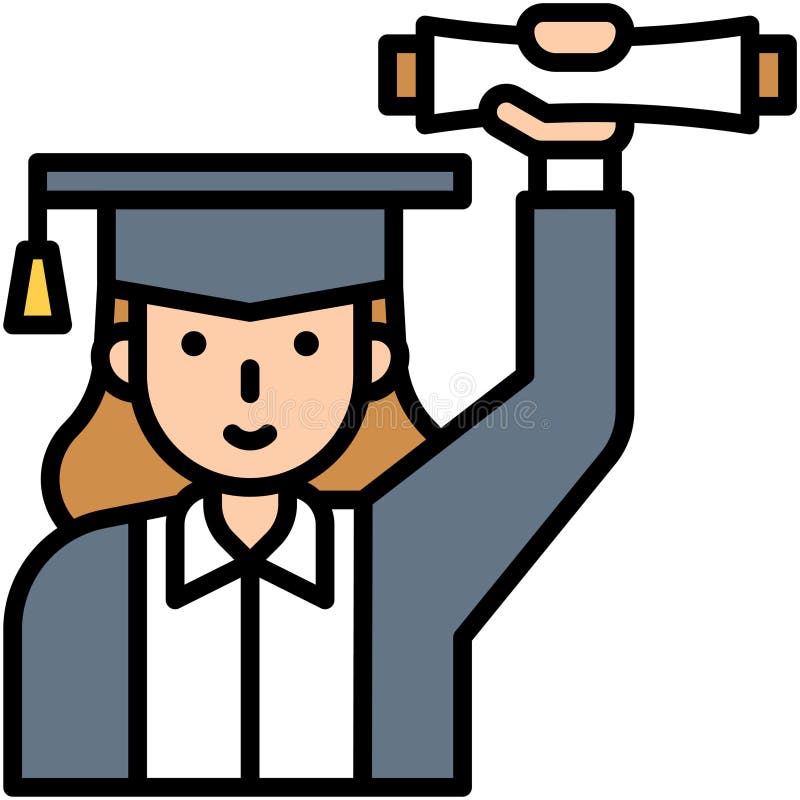 Graduation Icon, an Avatar that is Related To Education Stock Vector ...