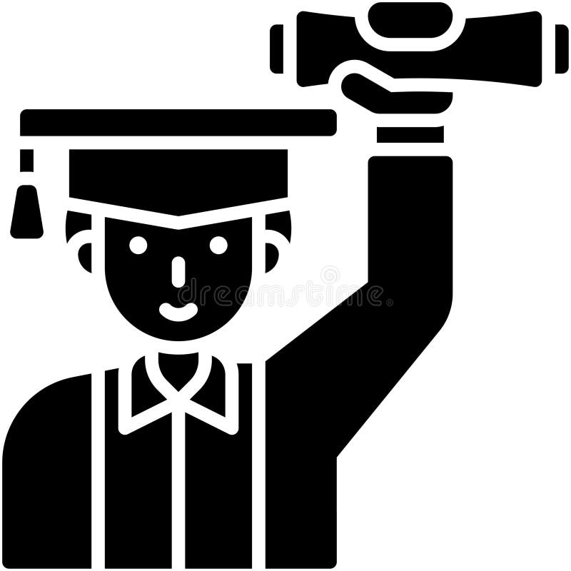 Graduation Icon, an Avatar that is Related To Education Stock Vector ...