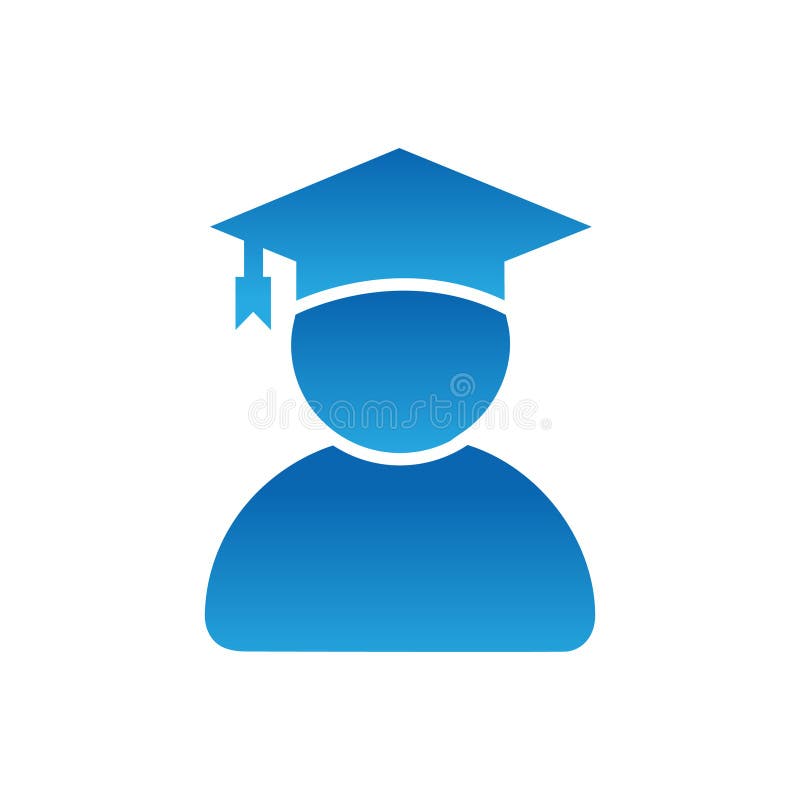 Graduation Icon, Graduated Student Icon Representing Education and ...