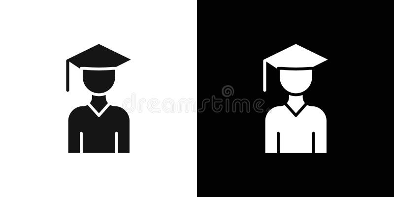 Graduation Icon Logo Set Vector Stock Vector - Illustration of school ...