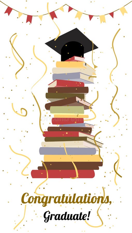 Graduation, Invito Del Partito Scheda Di Vettore Illustrazione ...