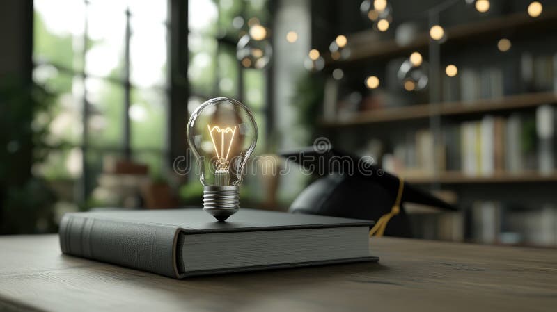 Graduation Journey: Graduate’s Hat Resting on an Open Book, Symbolizing ...