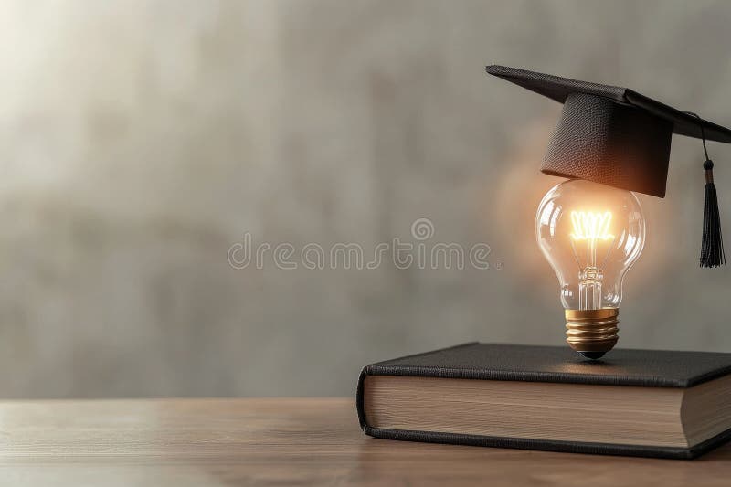 Graduation Journey: Graduate’s Hat Resting on an Open Book, Symbolizing ...