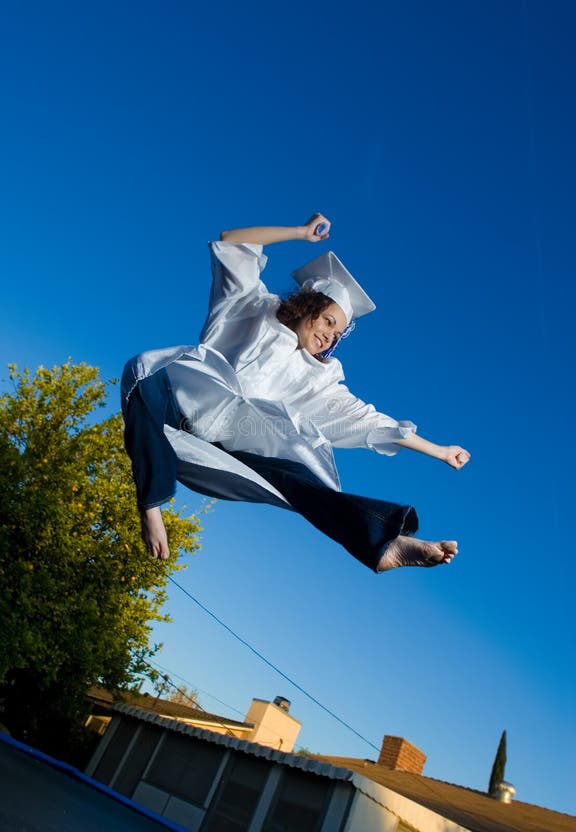 Graduation jump stock image. Image of high, exercise, joyful - 2371231