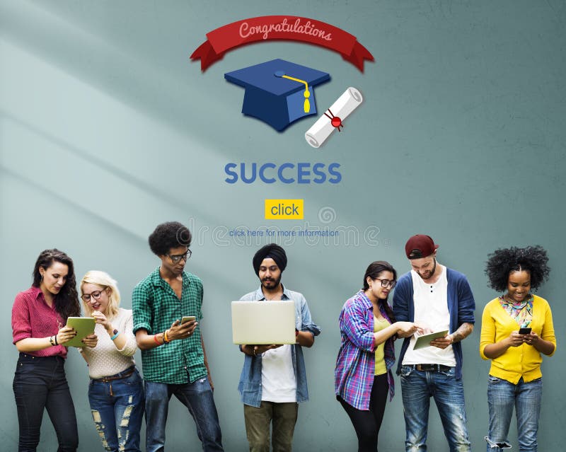 Graduation Knowledge Success Education Concept Stock Image - Image of ...
