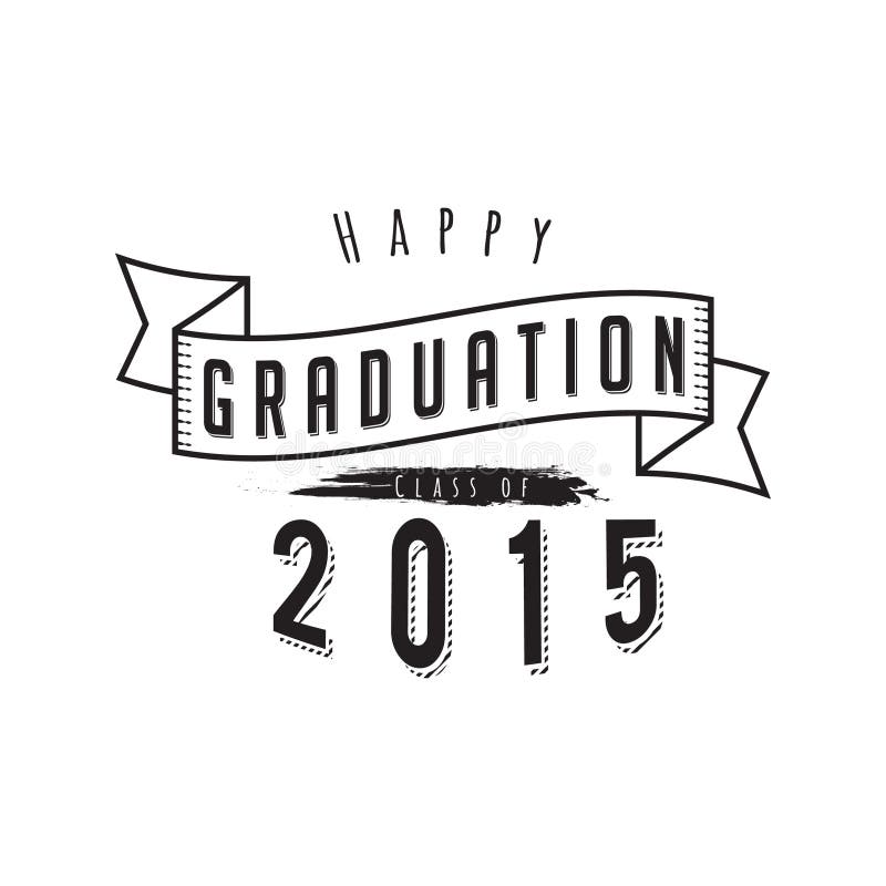 A Graduation Label Illustration.. Vector Illustration Decorative ...