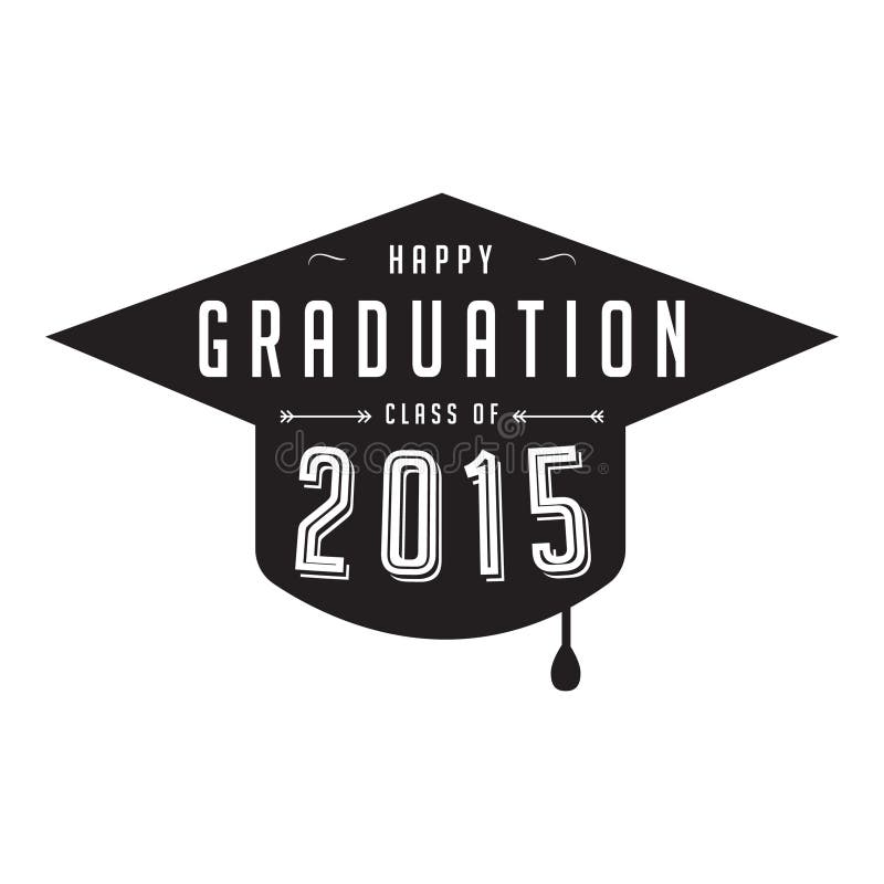 Graduation Label. Vector Illustration Decorative Design Stock Vector ...