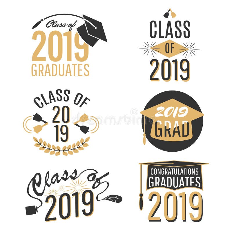 Graduation Cap Labels Set Vector Stock Illustrations – 108 Graduation ...