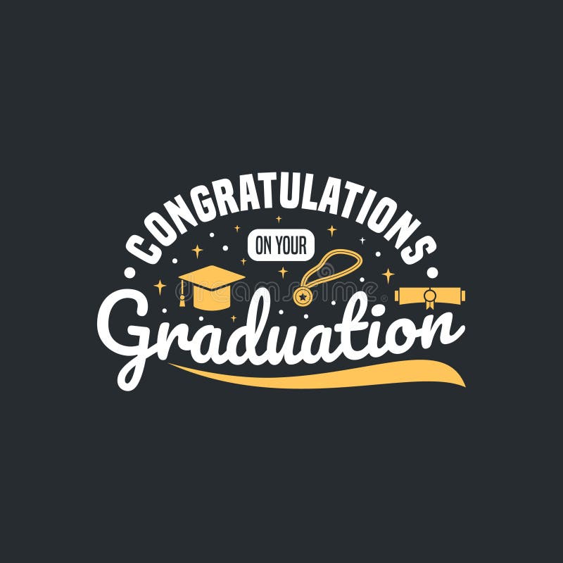 Graduation 2021 Lettering Quotes Typography Design Stock Vector ...